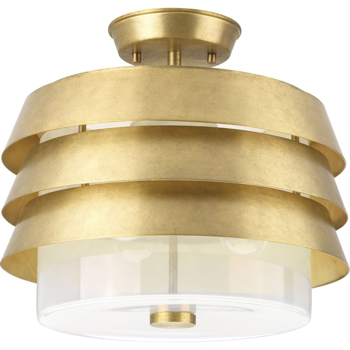 Progress Canada - Three Light Semi Flush Mount - Point Dume-Sandbar ...