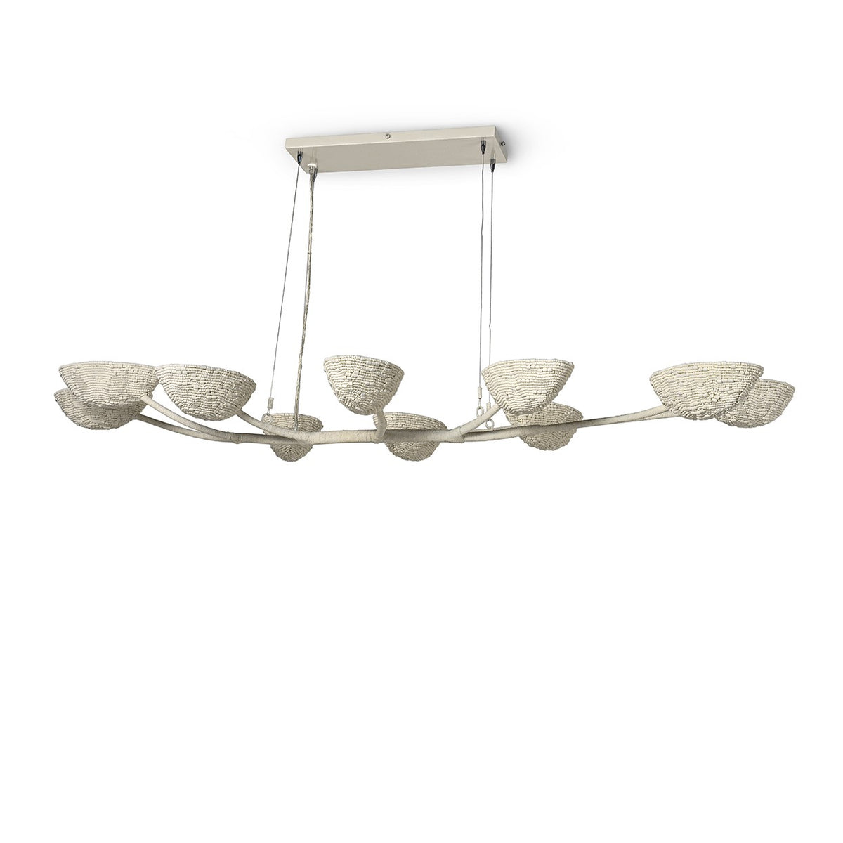 Palecek - Ten Light Linear Chandelier - Delilah — Union Lighting & Decor