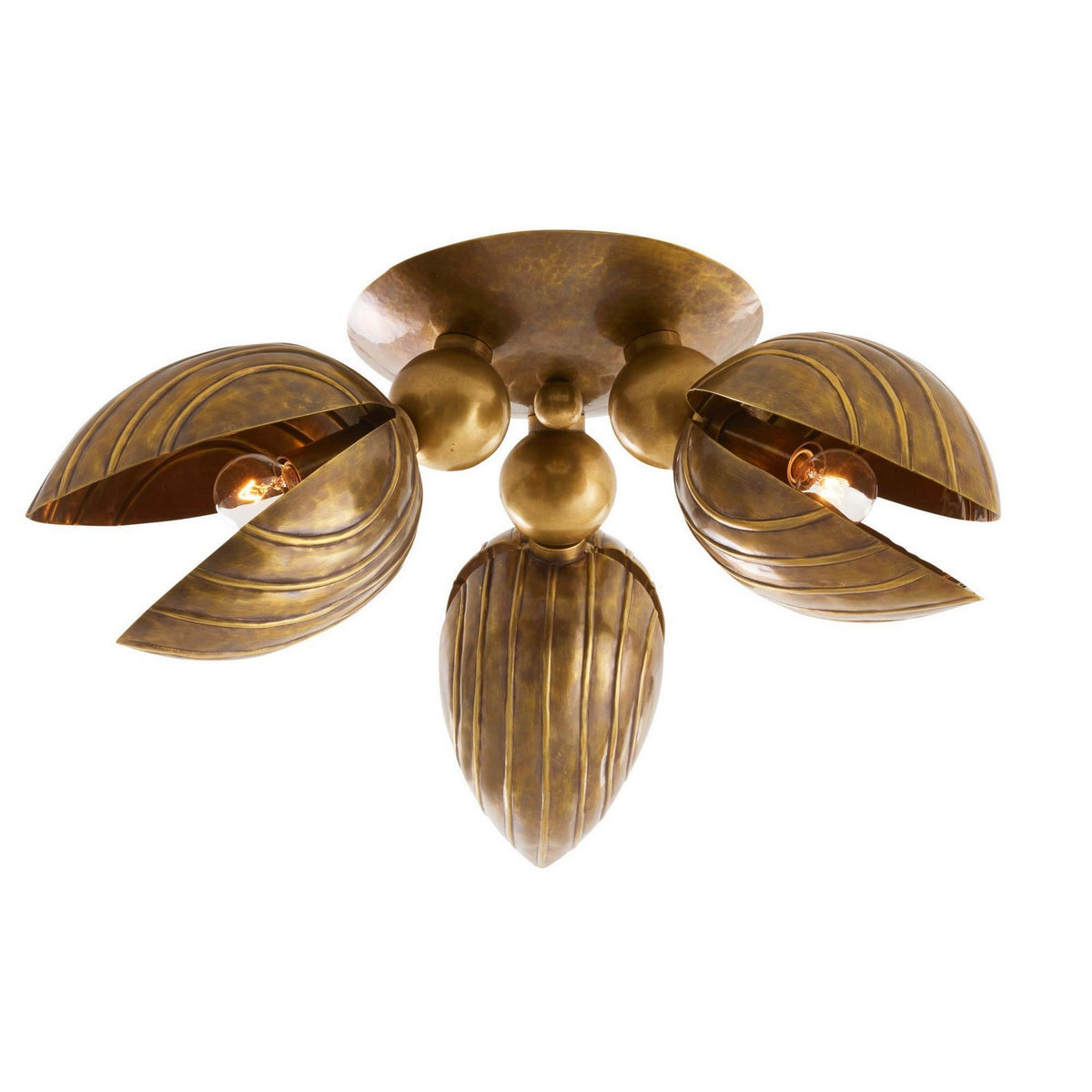 Arteriors - Three Light Flush Mount - Inessa — Union Lighting & Decor