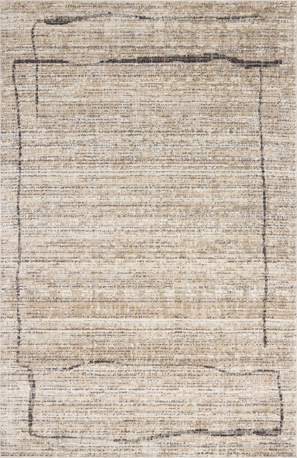 BLE-05 Bleecker Natural/Charcoal Rug — Union Lighting & Decor